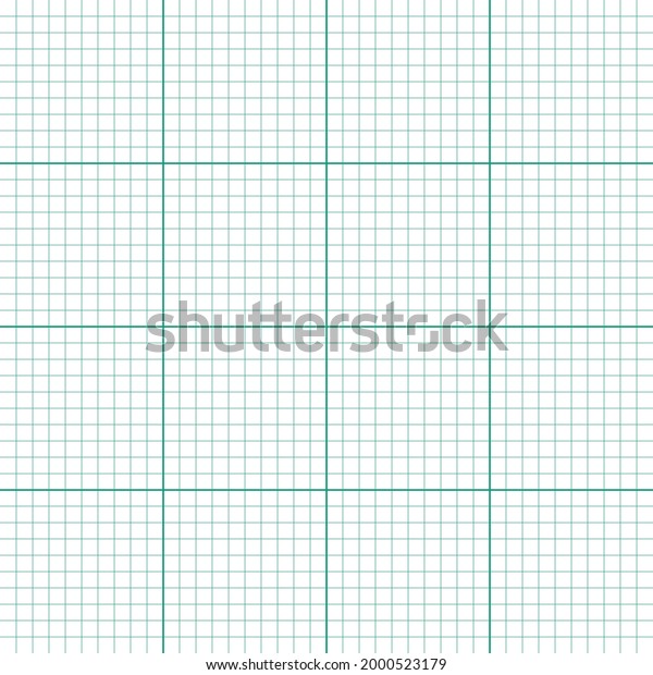 White Graph Paper Green Lines Square Stock Vector (Royalty Free ...