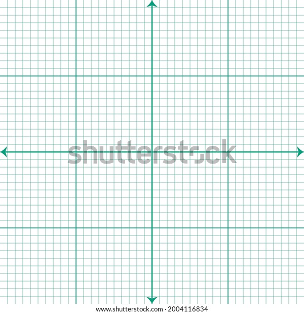 White Graph Paper Green Lines Green Stock Vector (Royalty Free ...