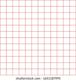 White Graph Paper Red Lines Square Stock Vector (Royalty Free ...