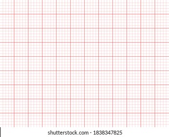 White Graph Paper Red Lines Stock Vector (Royalty Free) 1838347825
