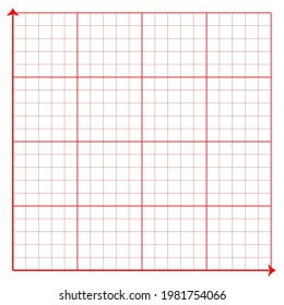 White Graph Paper Red Lines Red Stock Vector (Royalty Free) 1981754066 ...