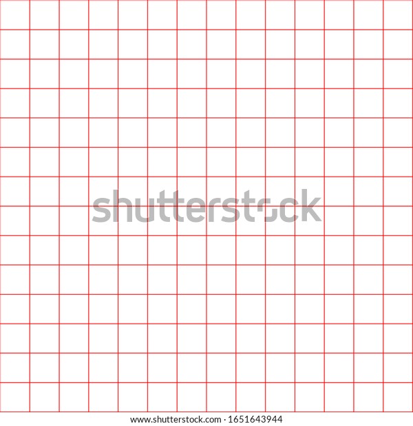 White Graph Paper Red Lines Square Stock Vector (Royalty Free ...