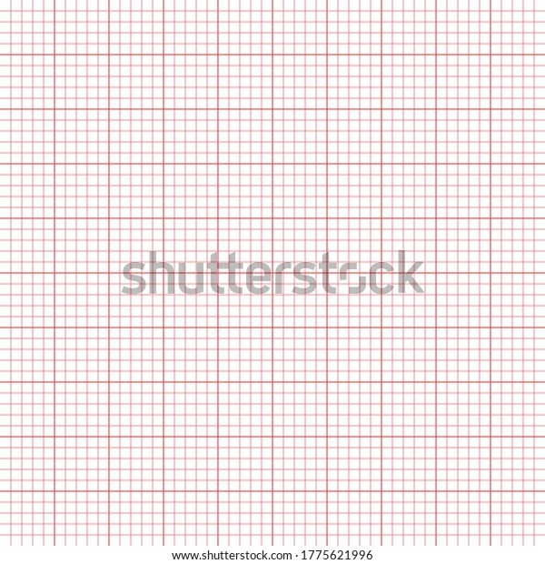 White Graph Paper Red Lines Stock Vector (Royalty Free) 1775621996 ...