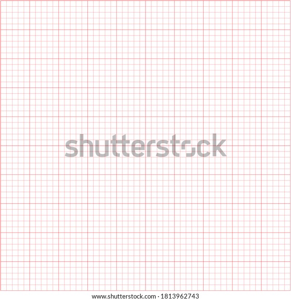 White Graph Paper Red Lines Stock Vector (Royalty Free) 1813962743 ...