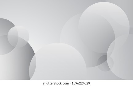 White Grey Abstract Modern Transparency Circle Stock Vector (Royalty ...