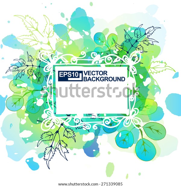 White Hand Drawn Square Frame On Stock Vector (Royalty Free) 271339085 ...