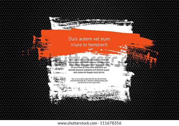 White Hand Painted Vector Daub Banner Stock Vector (Royalty Free) 111678356