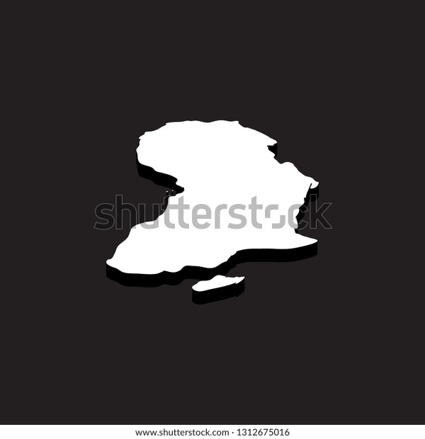 White Isometric Map Africa Continent On Stock Vector (Royalty Free ...