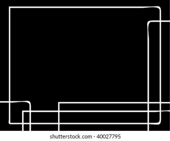 White Line Black Background 1 Vector Stock Vector (Royalty Free ...