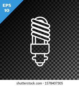 White Line Led Light Bulb Icon Stock Vector (Royalty Free) 1578407305 ...