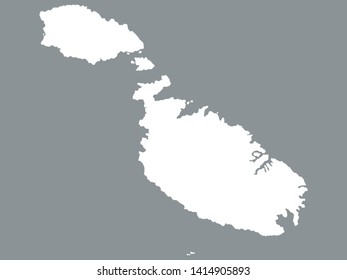 Political Map Malta Isolated On Transparent Stock Vector (Royalty Free ...