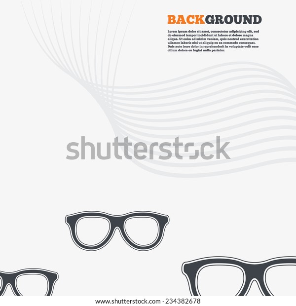 White Modern Background Retro Glasses Sign Stock Vector (Royalty Free ...