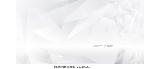 White Modren Triangle Abstract Background Presentation Stock Vector ...