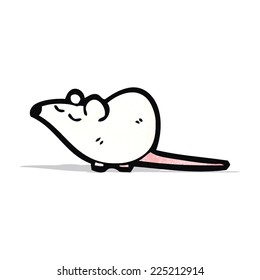 ratón blanco de dibujos animados: vector de stock (libre de regalías ...