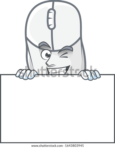 White Mouse Cartoon Character Funny Face Stock Vector (Royalty Free ...