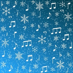 Christmas Music Notes Background Images, Illustrations & Vectors (Free ...