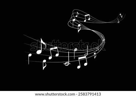White Musical Notes | Free download on ClipArtMag