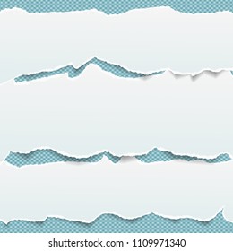 White Oblong Paper Strips Placed One Stock Vector (Royalty Free ...