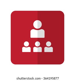White Organization Web Icon On Green: ilustración de stock 719238583 ...