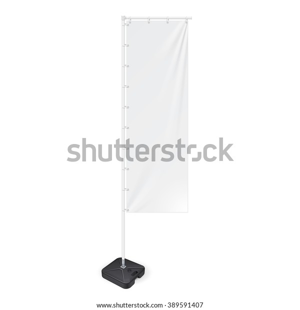 White Outdoor Panel Flag Ground Fillable Stock Vector (Royalty Free ...
