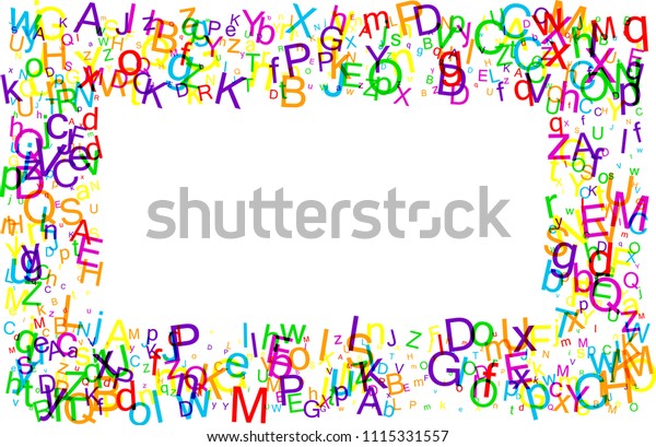 White Paper Background Letters Vector Illustration Stock Vector ...