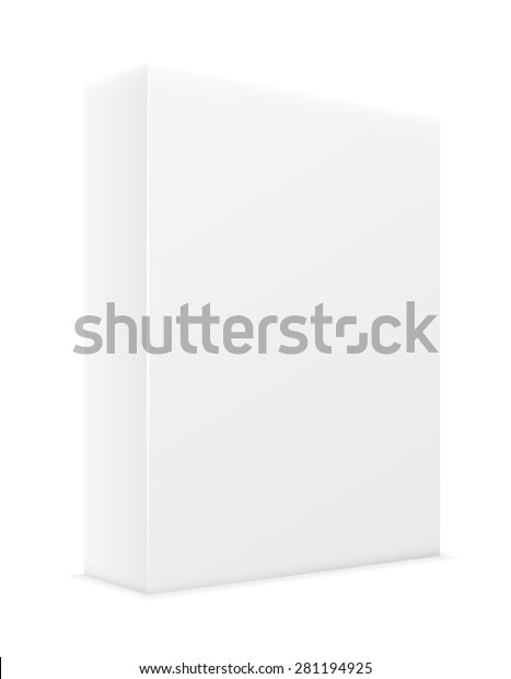 White Paper Carton Box Packing Vector Stock Vector (Royalty Free ...