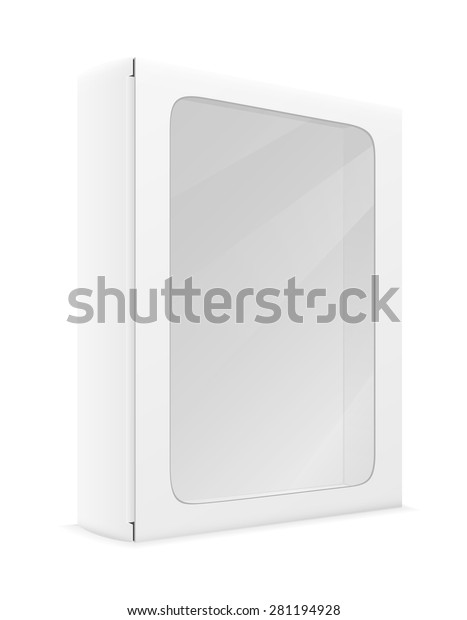 White Paper Carton Box Packing Vector Stock Vector (Royalty Free ...