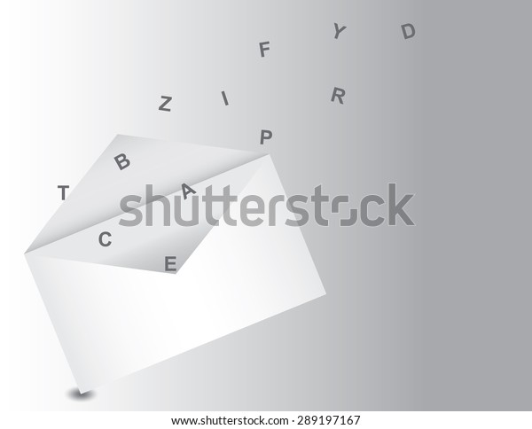 White Paper Cover Letters Stock Vector (Royalty Free) 289197167 ...