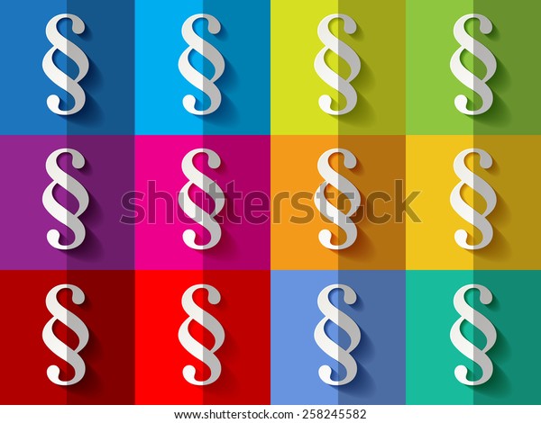 White Paper Paragraph Marks On Checkered Stock Vector (Royalty Free ...