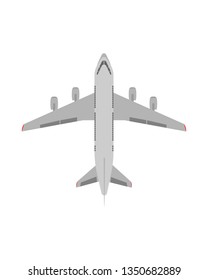 Jet Fighter Aircraft Top View Vector Stock Vector (Royalty Free) 1847808796