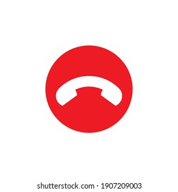 White Phone Icon Red Circle On: เวกเตอร์สต็อก (ปลอดค่าลิขสิทธิ์ ...