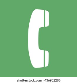 White Phone Icon Vector Stock Vector (Royalty Free) 431768932