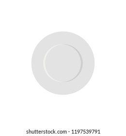 White Plate Vector Illustration Stock Vector (Royalty Free) 1197539791 ...