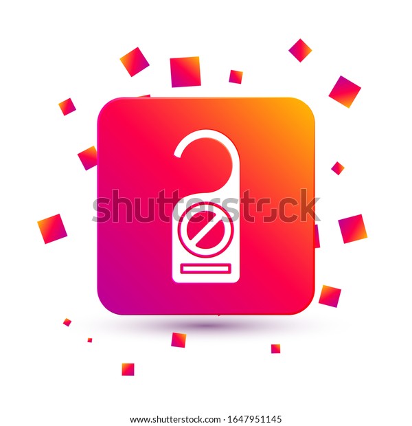 White Please Do Not Disturb Icon Stock Vector (Royalty Free) 1647951145 ...