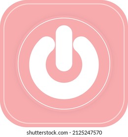 White Power Icon Pink Background Stock Vector (Royalty Free) 2125247570 ...