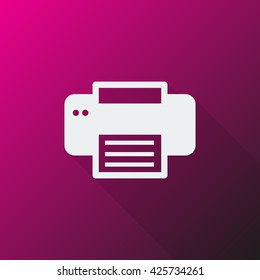 Print Icon: เวกเตอร์สต็อก (ปลอดค่าลิขสิทธิ์) 614610569 | Shutterstock