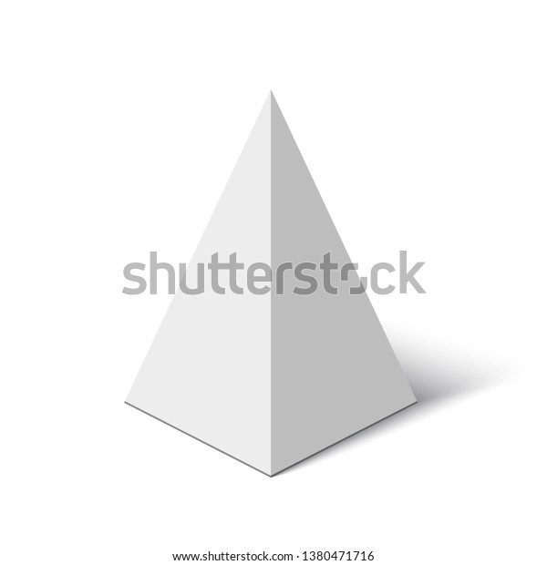 White Pyramid Vector Illustration Stock Vector (Royalty Free ...
