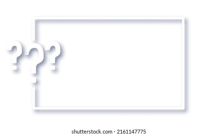 White Question Mark Symbol On White Stock Vector (Royalty Free ...