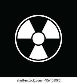 Radioactive Symbol Radiation Sign Vector Icon Stock Vector (Royalty ...