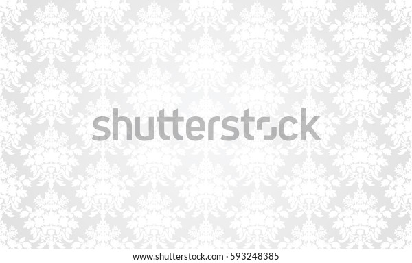 White Retro Wallpaper Background Classic Style: vector de stock (libre ...