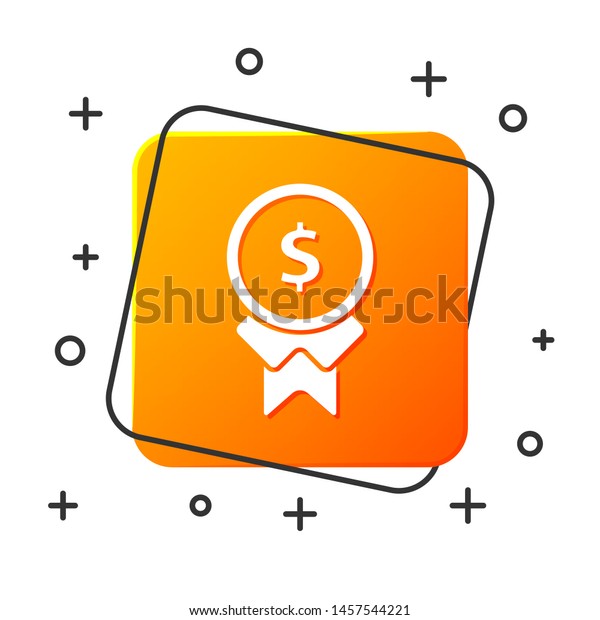 White Reward Good Work Icon Isolated Stock Vector (Royalty Free ...
