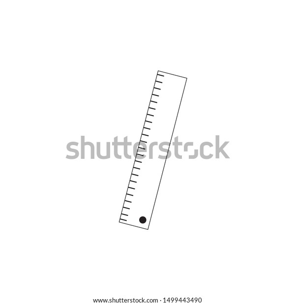 White Ruler Icon Logo Vector Stock Vector (Royalty Free) 1499443490 ...