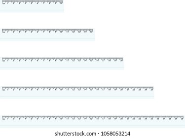 Ruler Scale Measure Measurement Scale Chart Stock Vector (Royalty Free ...