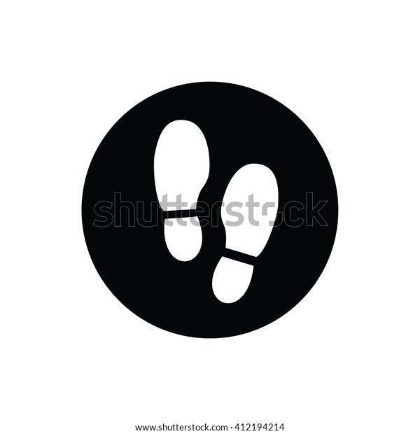 White Shoe Print Vector Illustration Stock Vector (Royalty Free ...