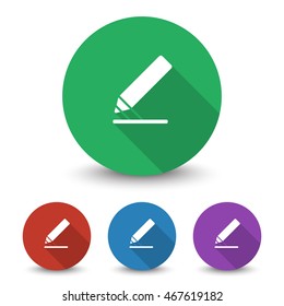 White Sign Here Icon Different Colors Stock Vector (Royalty Free ...