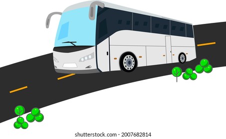 White Silver Bus Vector Design Stock Vector (Royalty Free) 2007682814 ...