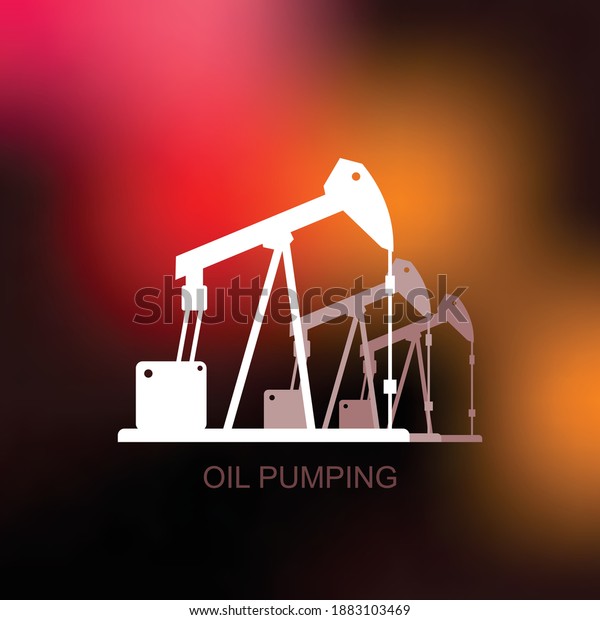 White Simple Oil Pump Logo Icons Stock Vector (Royalty Free) 1883103469 ...