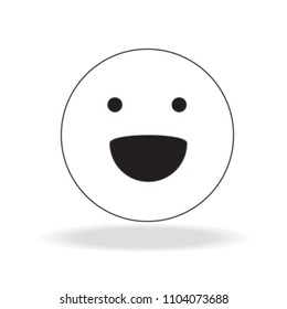 White Smiley Icon Stock Vector (Royalty Free) 1104073688 | Shutterstock