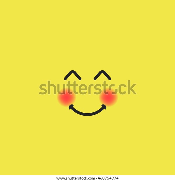 White Smiling Emoji Smiling Face Smiling Stock Vector (Royalty Free ...