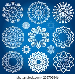 White Snowflake Symbol Stock Vector (Royalty Free) 235708846 | Shutterstock